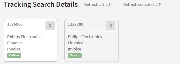 Tracking Search Detail