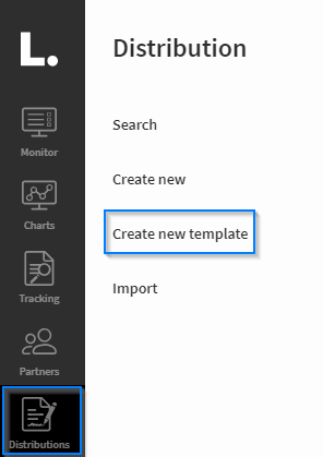 Template distributions