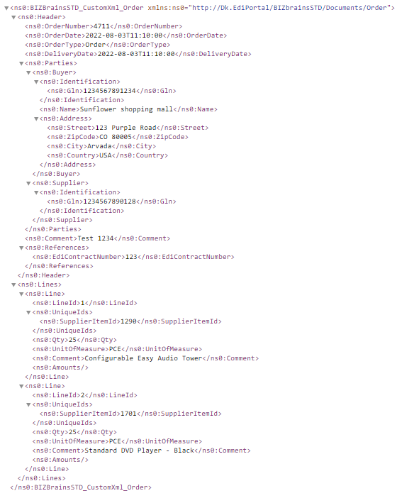 Document detail page