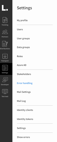 Setting up error-handling